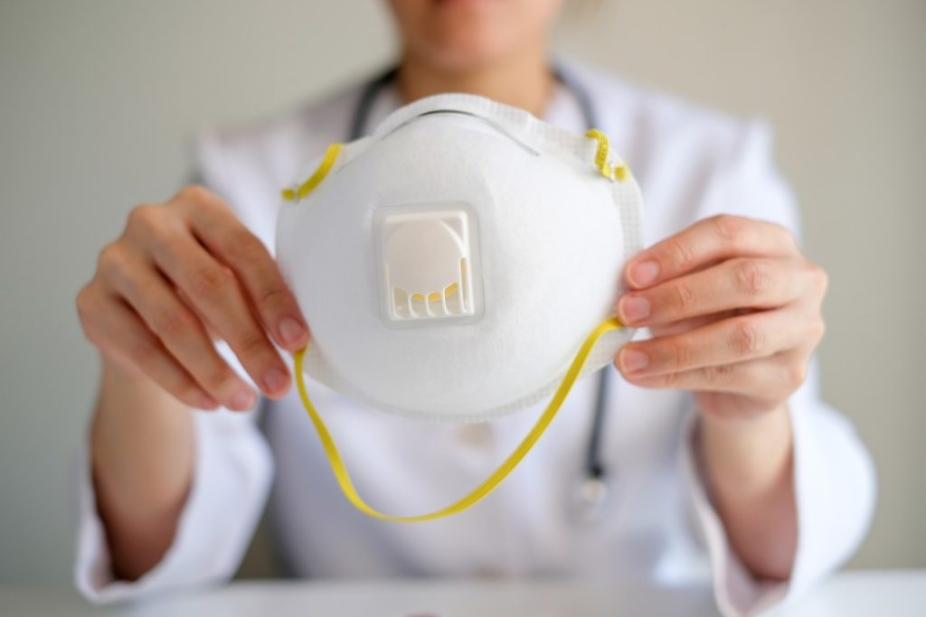 lady-or-woman-doctor-wear-the-medical-mask-to-protect-infection-from ...